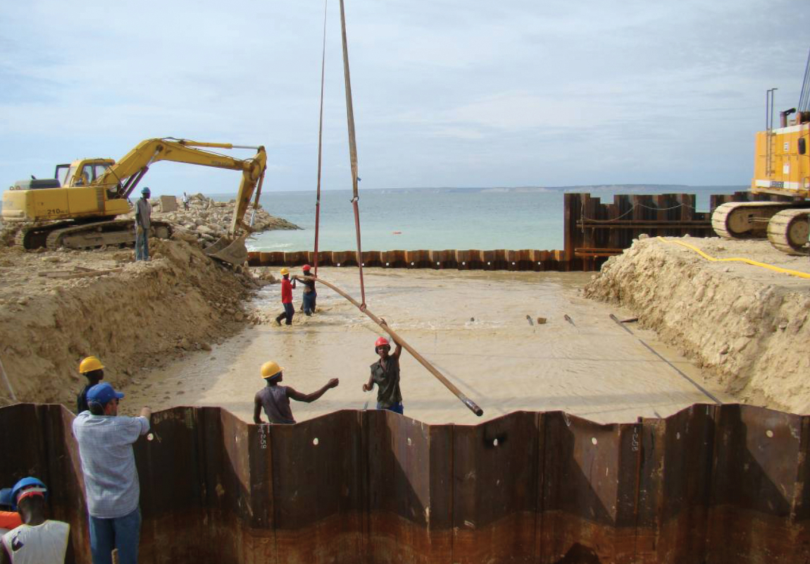 PAENAL fabrication yard, Porto Amboim, Angola | 2007 | ArcelorMittal Sheet Piling